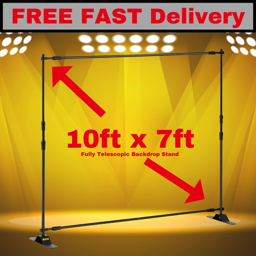 10ft X 7ft Adjustable Telescopic Backdrop Stand | Trade Event Shows ...