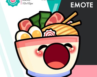 Animated Dance Emote, Cute Ramen Jam Emote for Twitch Streamers - Etsy