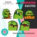 Animated Pickle Emotes Pack 4, 5 Cute Omg, Brows, Lurk Emote Set for ...