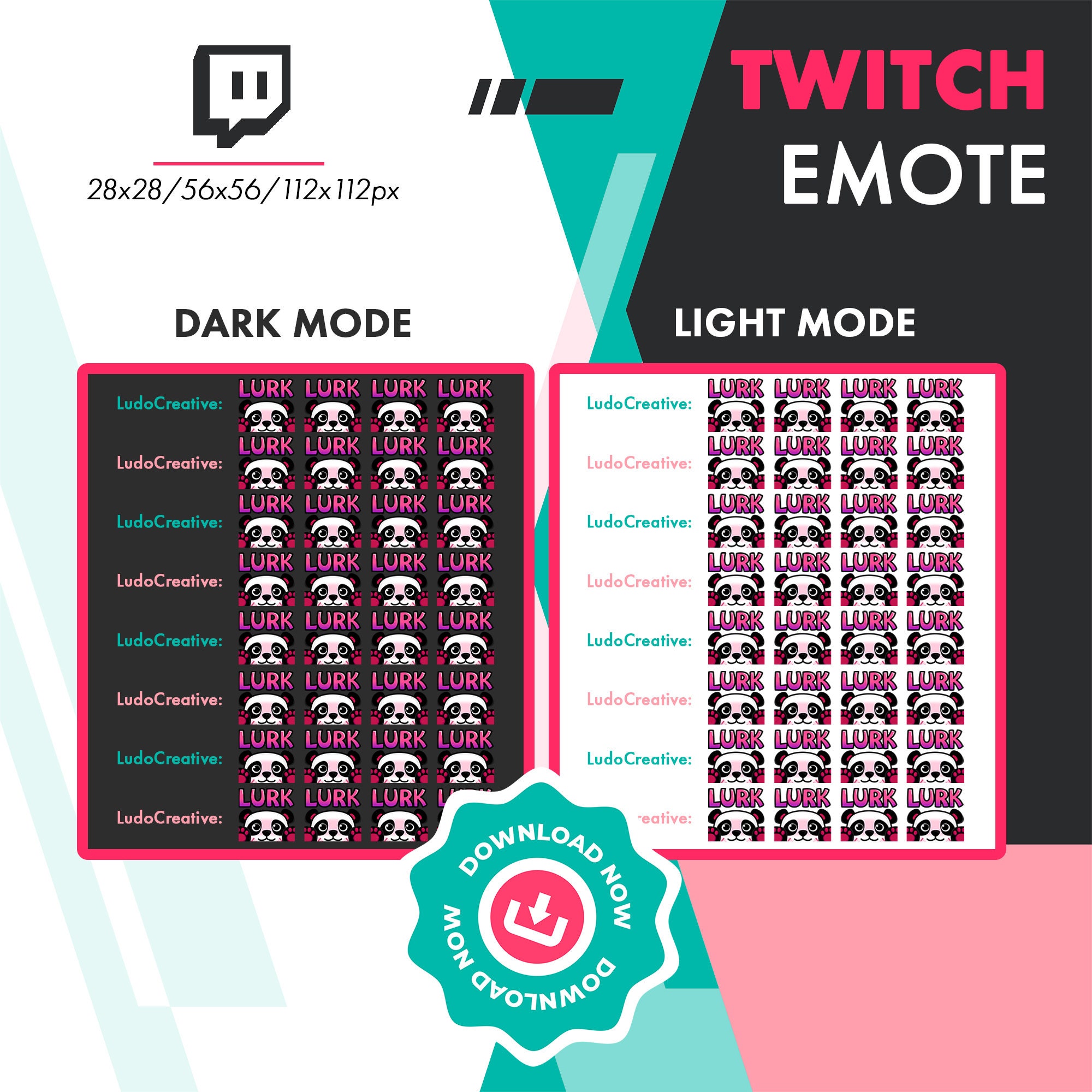Twitch Panda Emote Cute RIP Emote for Twitch Subscribers - Etsy