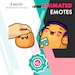 Animated Potato Emotes Pack 1, 5 Cute Potato Pop, Steer, Raid Emote Set ...