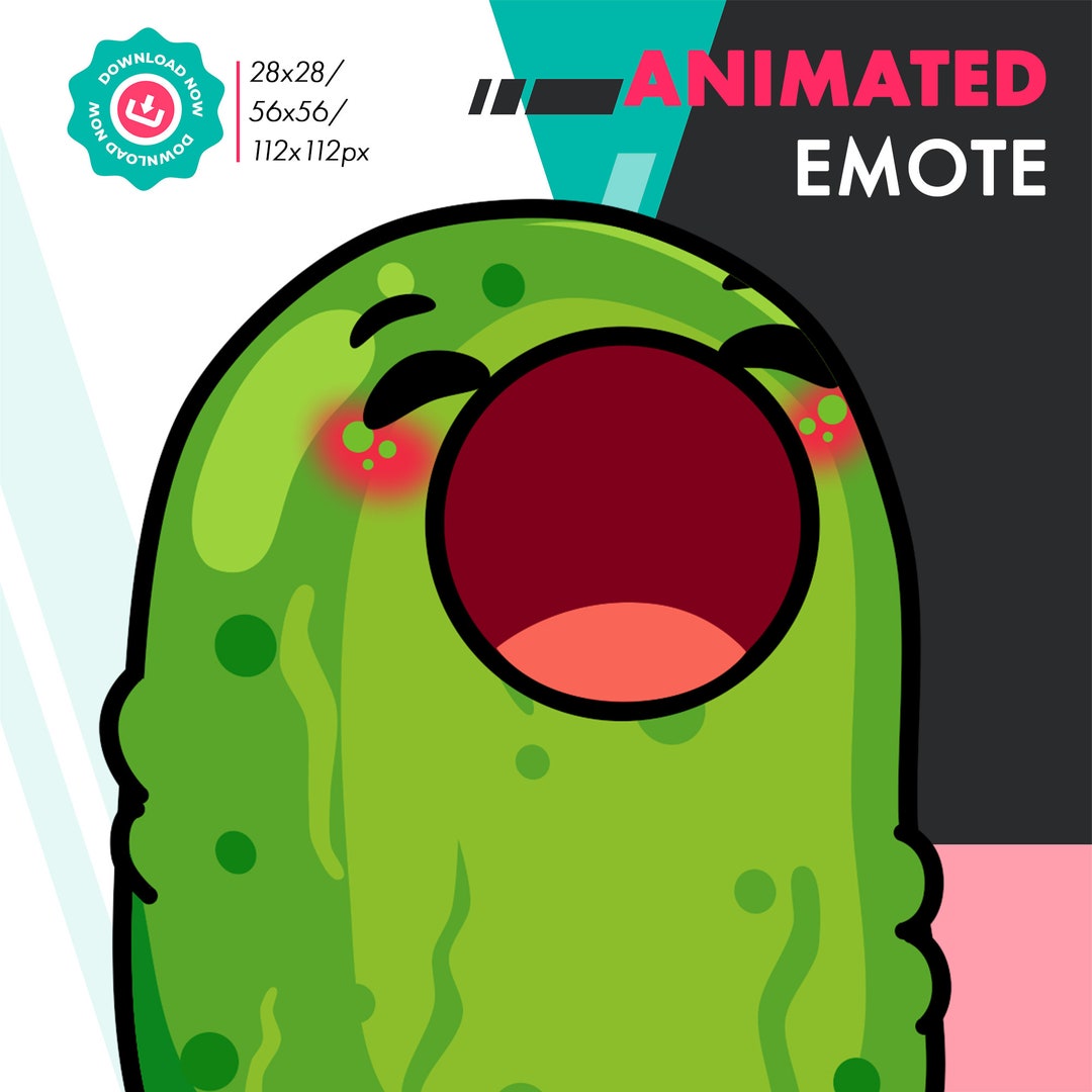 Animated Pop Emote, Cute Pickle Pop Emote for Twitch Streamers - Etsy ...