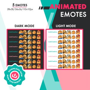 Animated Potato Emotes Pack 2, 5 Cute Potato Aim, Bonk, Mod Check Emote ...