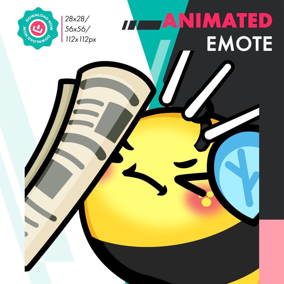 Animated Bonk Emote, Animated Bee Bonk Emote for Twitch Streamers - Etsy