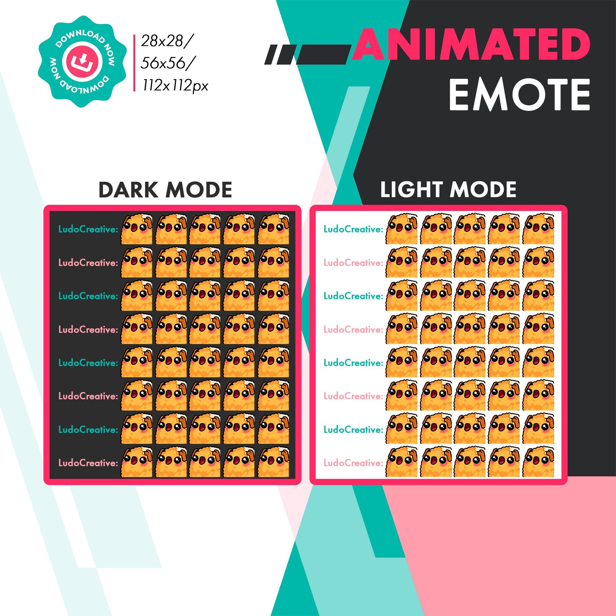 Animated Nugget No Way Emote, Cute Fried Chicken Shocked Emote for ...