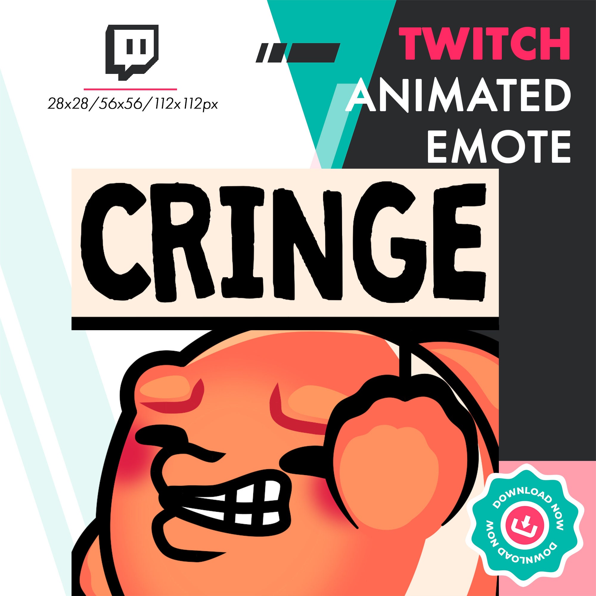 Animated Cringe Emote Cute Clownfish Emote for Twitch - Etsy