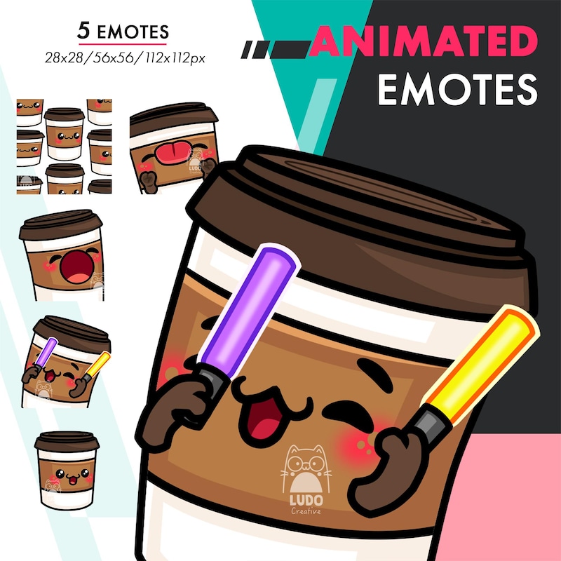 Anime Cafe Emotes - Etsy