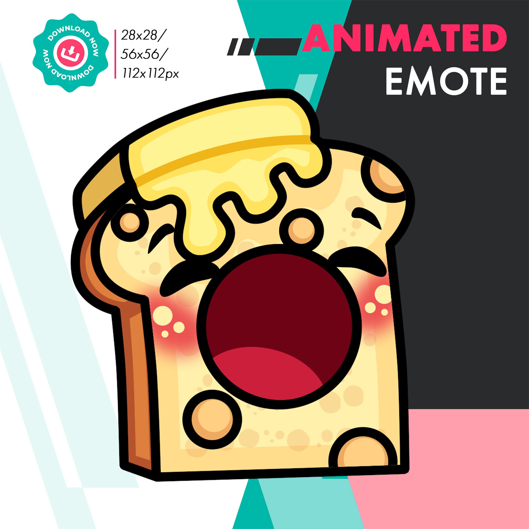 Animated Pop Emote, Cute Toast Pop Emote for Twitch Streamers - Etsy UK
