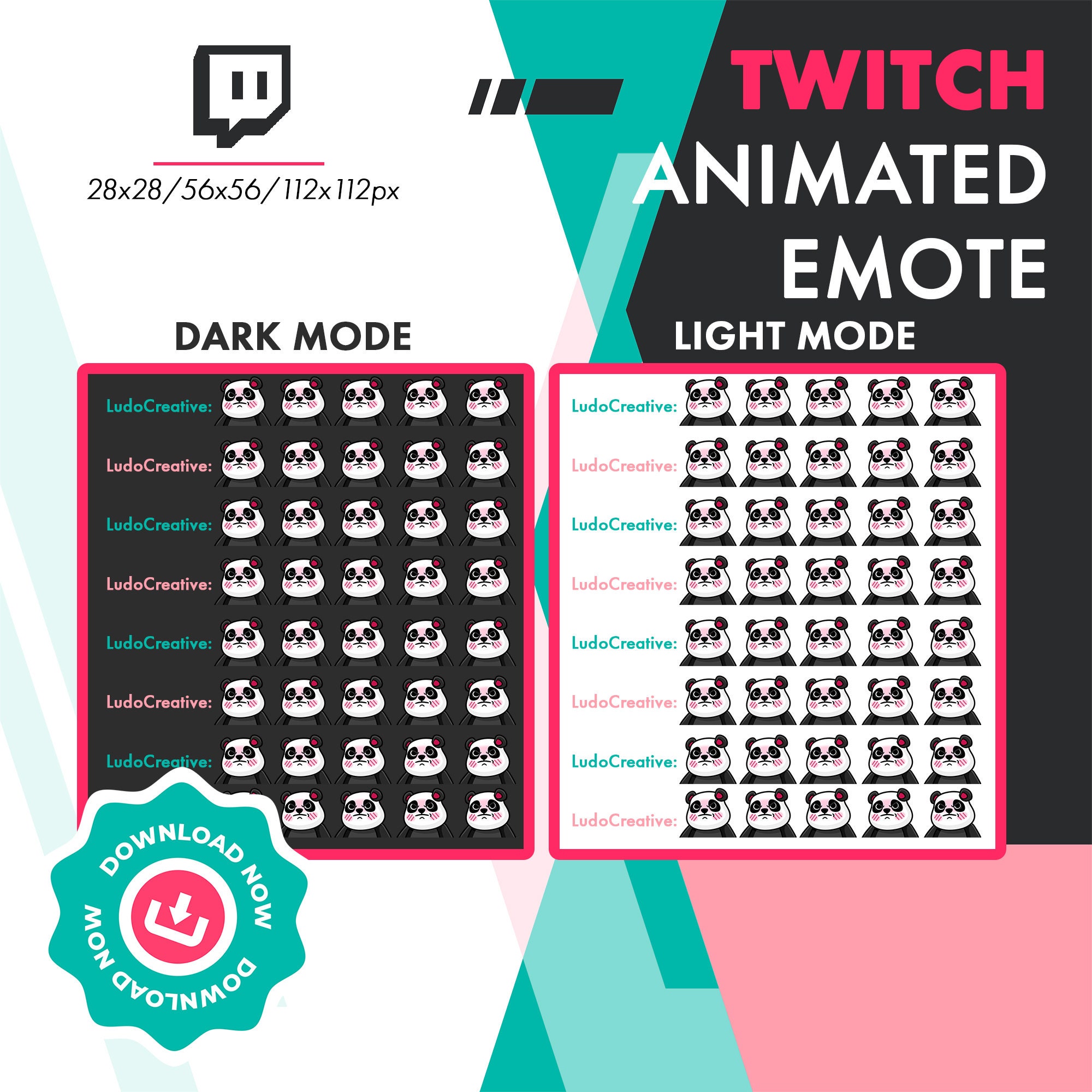 Animated Panda Emote, Cute Panda Leave Emote for Streamers - Etsy