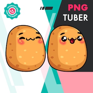 Pngtuber Potato, Cute Potato Vtuber for Twitch, Youtube, Discord, Kick ...