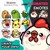 Animated Chicken Nugget Emote, Cute Fried Chicken Sit Emote for ...