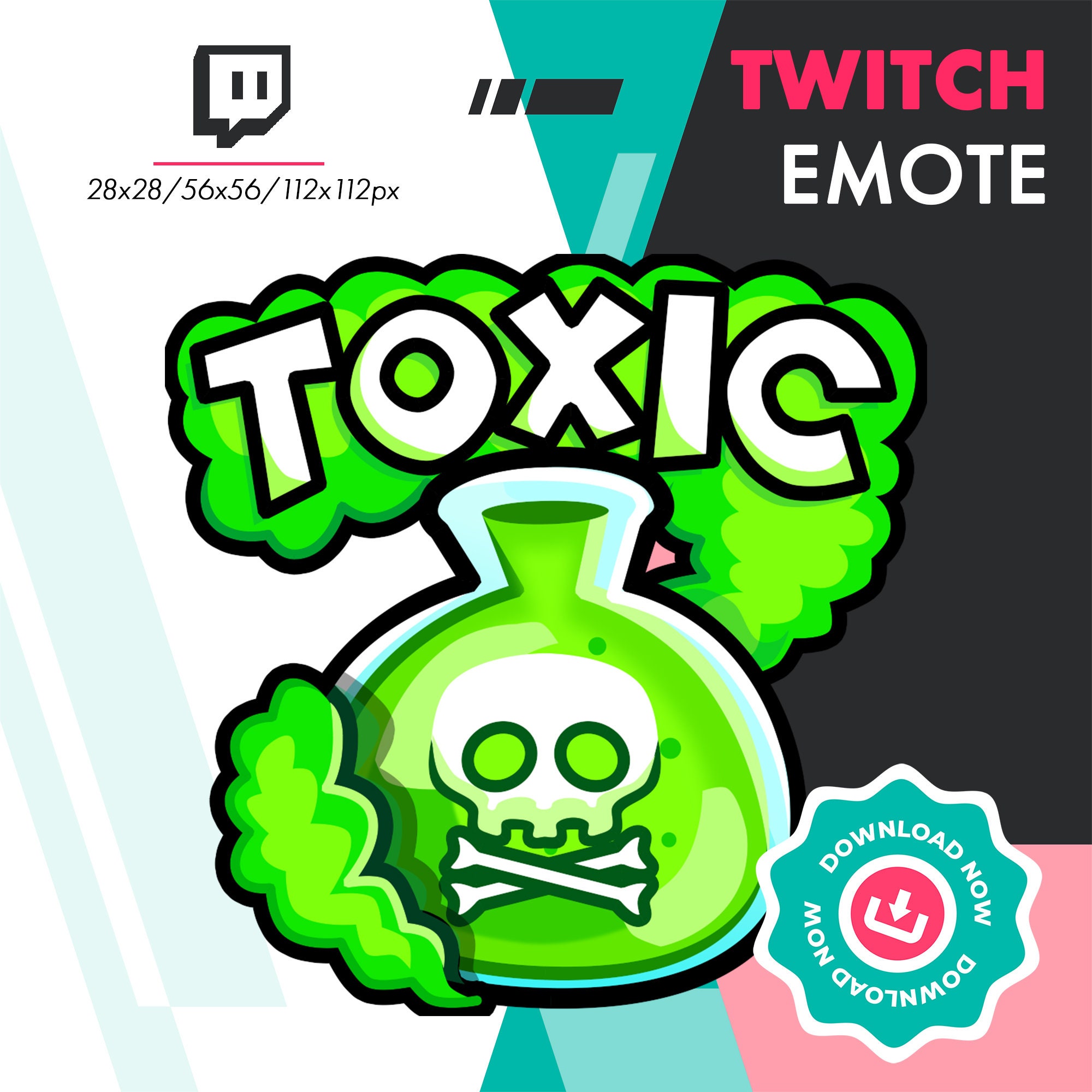 Twitch Toxic Emote Cute Emotes for Discord Twitch Youtube - Etsy