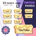 Bread Twitch Panels 25 Cartoon Toast Twitch Streamer Pack Discord ...