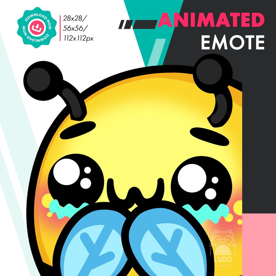 Animated Bee Aww Emote, Animated Cute Emote for Twitch, Youtube ...
