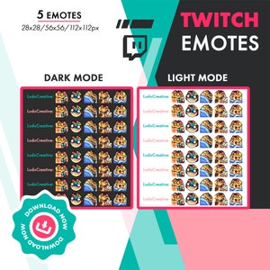Twitch Pancake Emotes Set | 5 Cute Chibi Pancake Emotes Pack for ...
