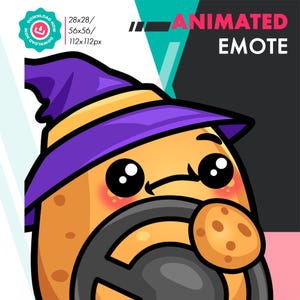 Animated Halloween Potato Driving Emote, Animated Potato Steering Wheel ...