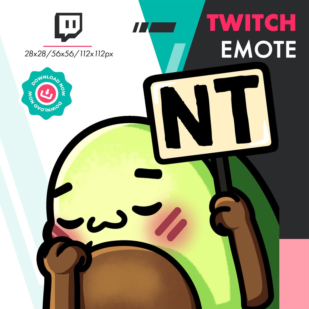 Twitch Avocado Emote | Cute Avocado NT Emote for Twitch Youtube Discord ...