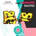 Animated Cheese Emotes Pack, 5 Cute Cheddar Slice Wiggle, Steer, Dance ...