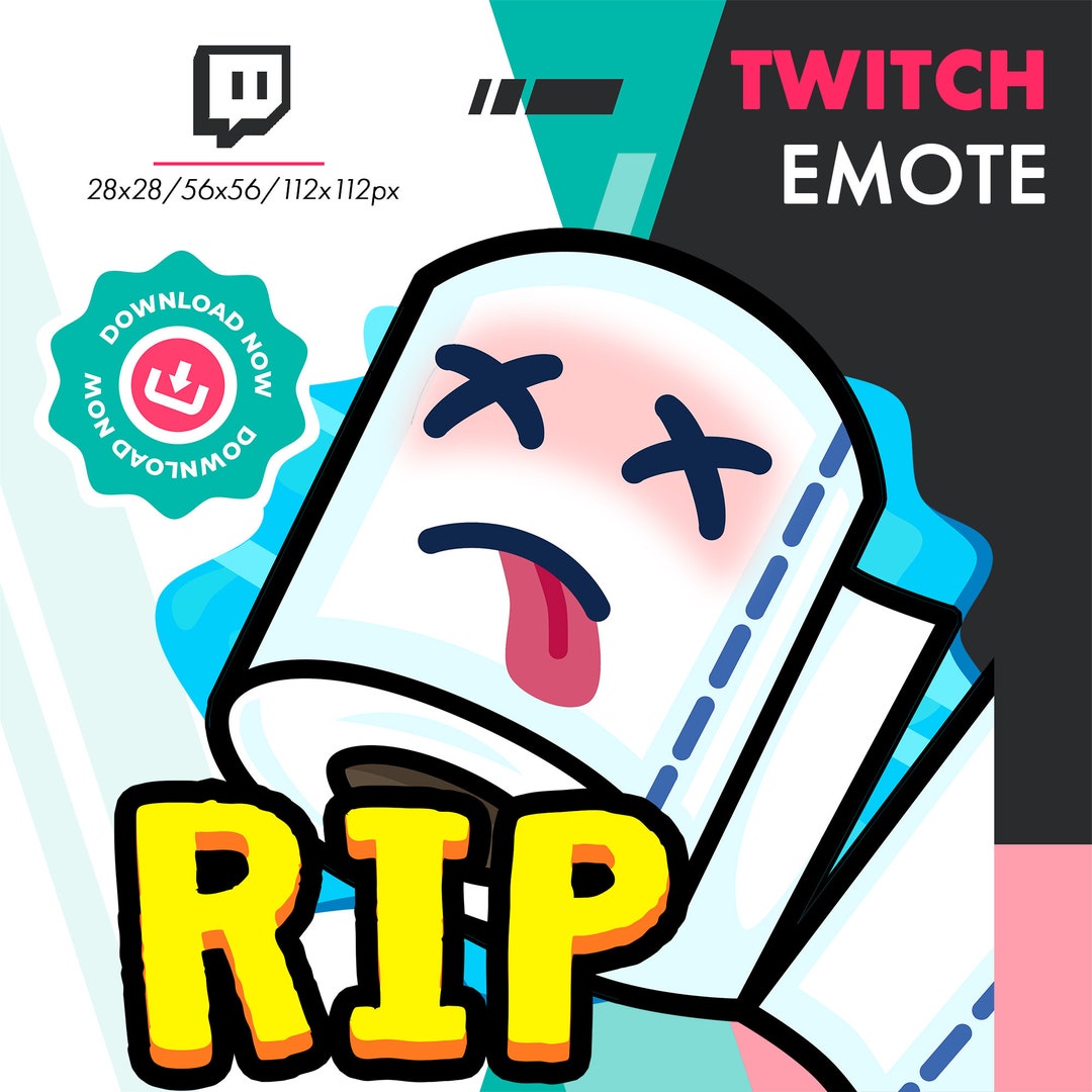 Twitch Toilet Paper Emote | Funny Rip Emotes for Twitch Youtube Discord ...