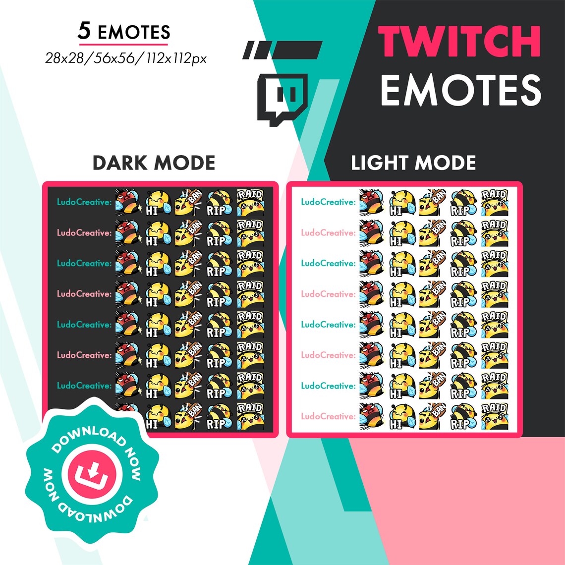 Bee Emote Pack 1, 5 Cute Chibi Wasp Emotes Pack for Youtube Discord ...