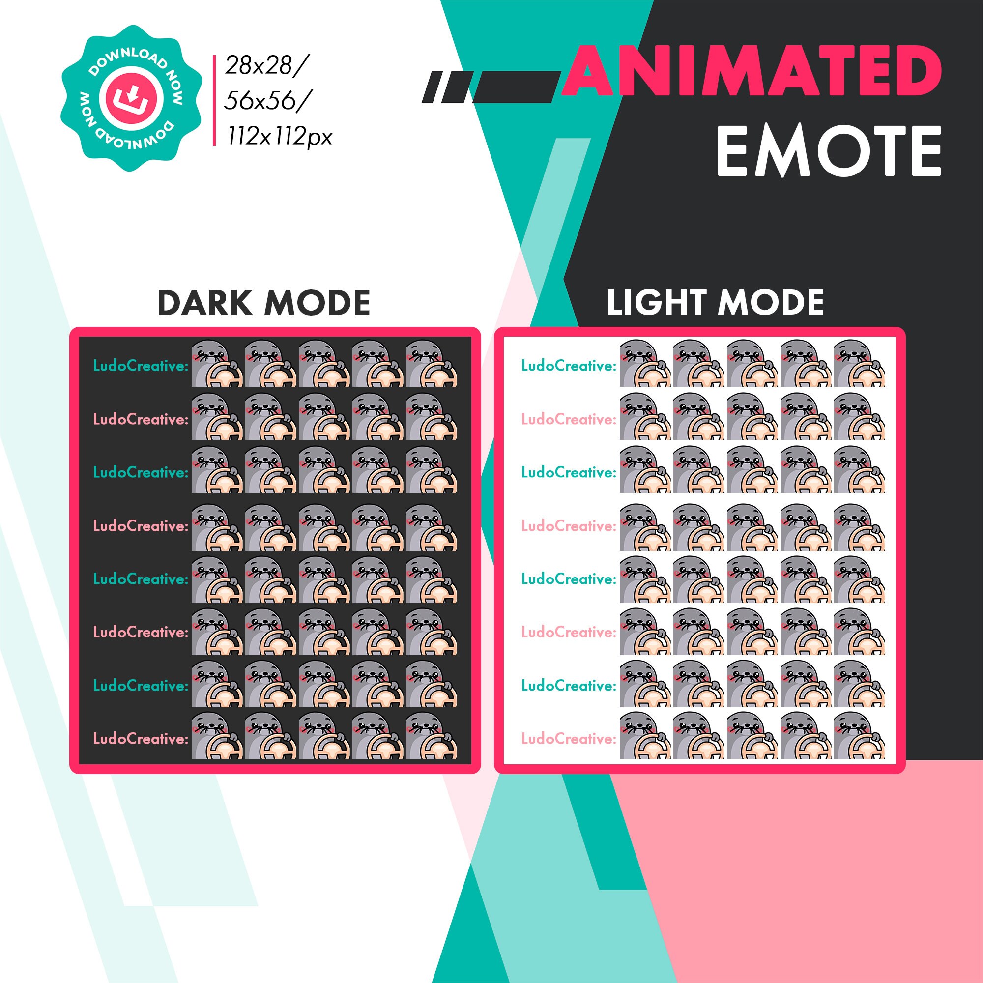 Animated Seal Steer Emote, Animated Steering Wheel Emote for Twitch ...