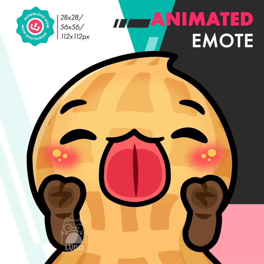 Animated Peanut Lick Emote, Cute Peanut Tongue Emote for Twitch ...