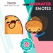 Animated Potato Emotes Pack 10, 5 Cute Trash Potato, Yawn, Rolling ...