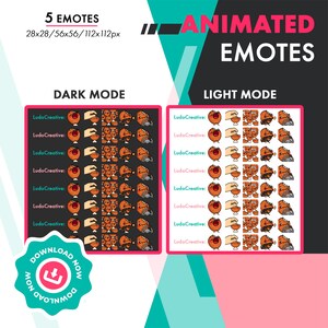 Animated Chicken Thigh Emotes Pack, 5 Cute Fried Chicken Raid, POP ...
