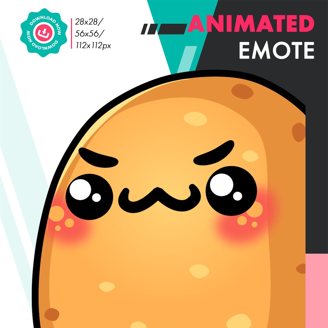 Animated Potato Emote, Cute Potato Nodders Emote for Twitch Youtube ...