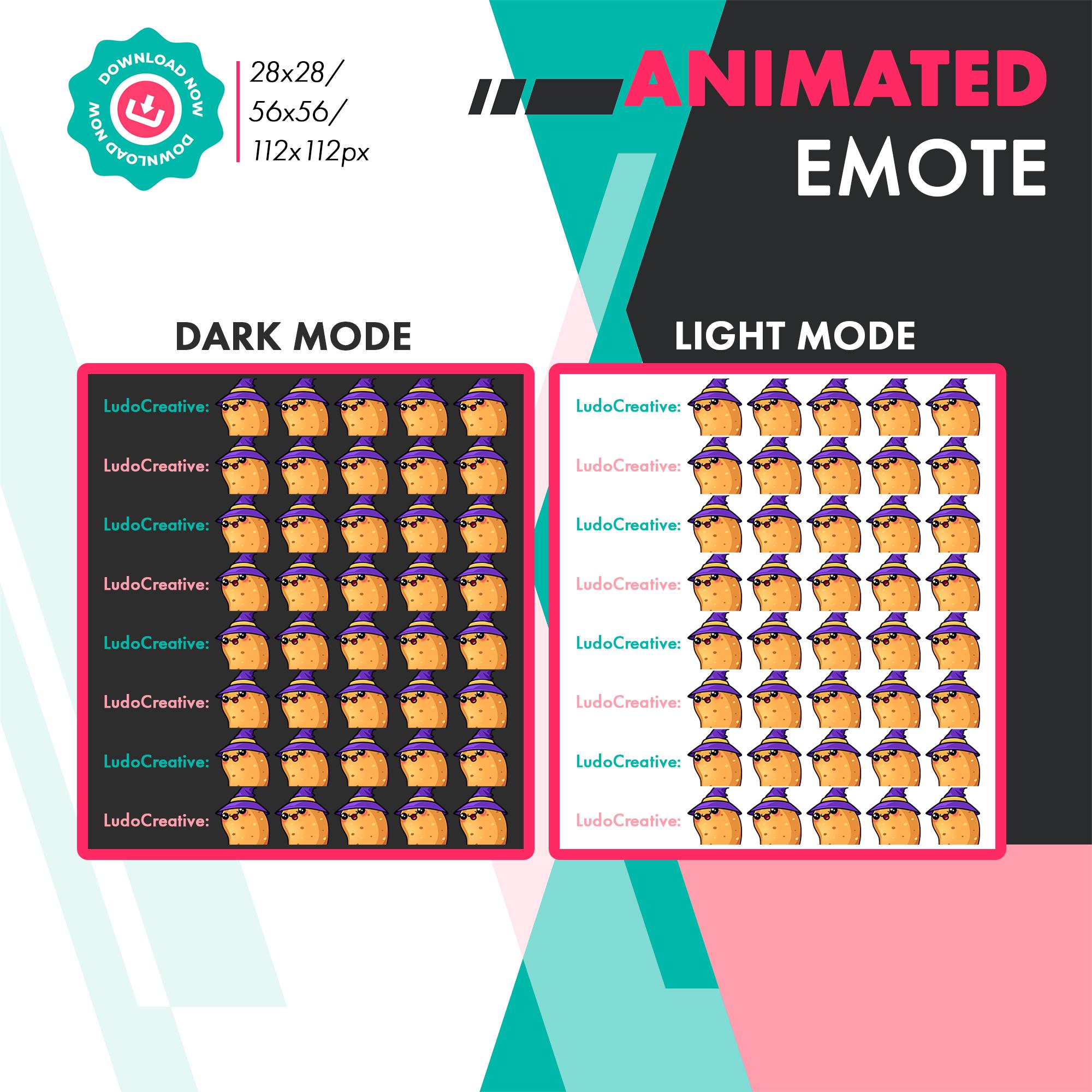 Animated Halloween Potato Wiggle Emote, Animated Potato Bobble Emote ...