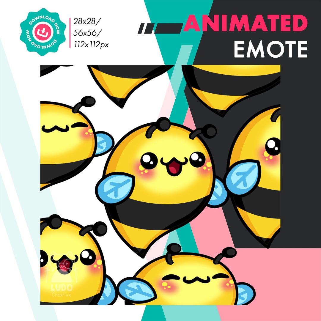 Animated Bee Raid Emote, Animated Wasp Emote for Twitch, Youtube ...