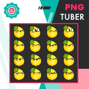 Pngtuber Lemon, Cute Food Vtuber for Twitch, Youtube, Discord, Kick ...