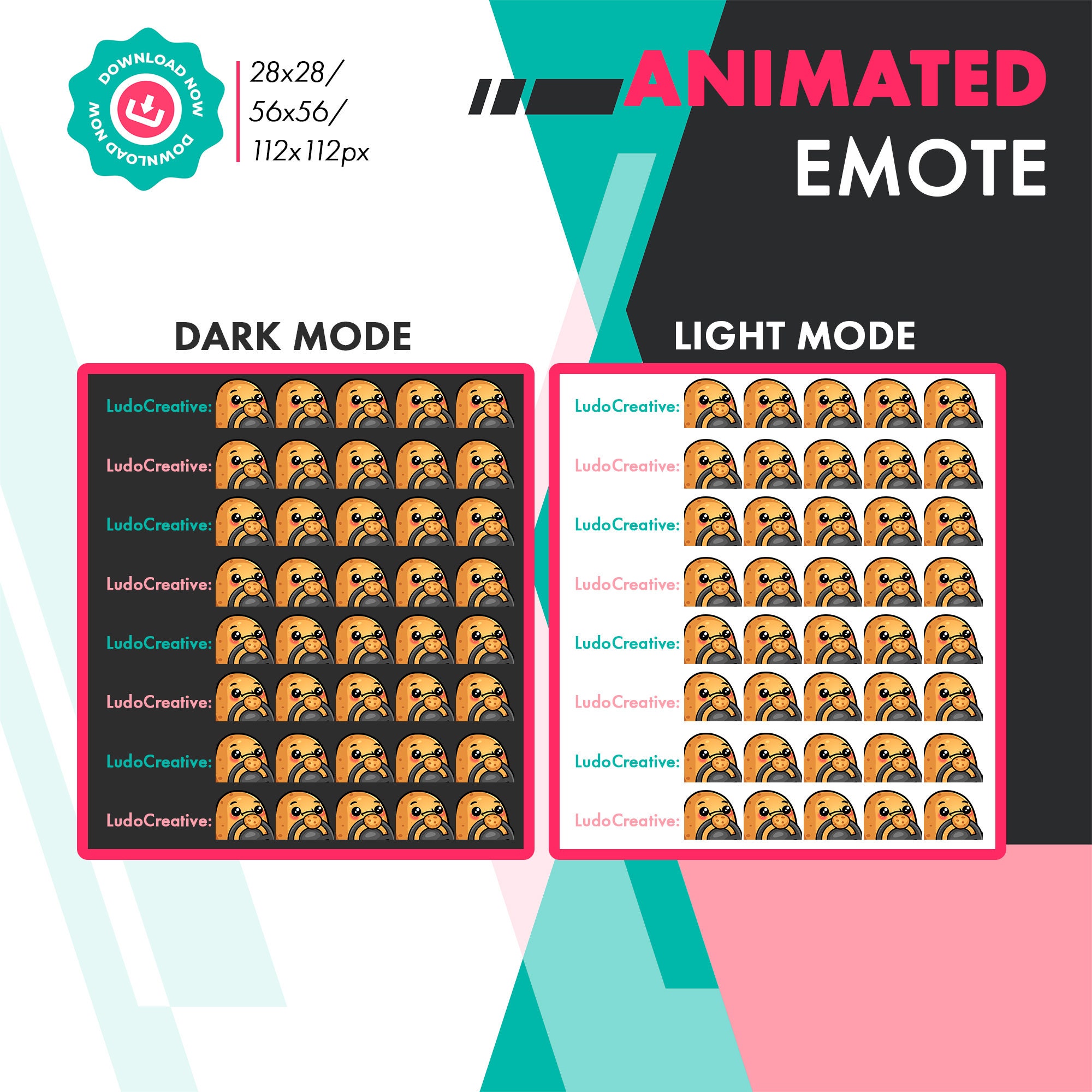 Animated Potato Emote, Animated Potato Steer Emote for Twitch Streamers ...