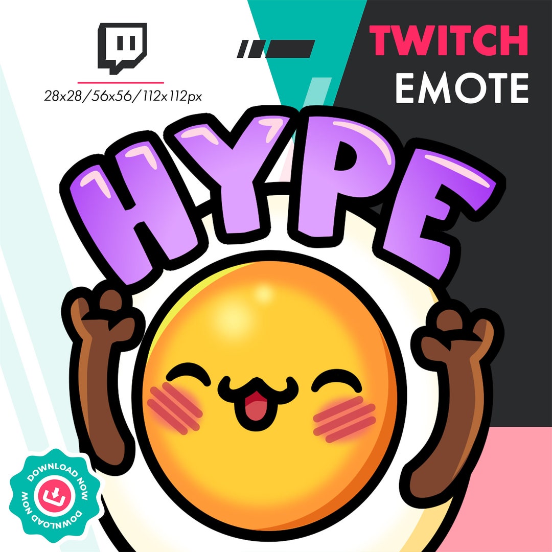 Twitch Egg Emote | Cute Boiled Egg Hype Emote for Twitch Youtube ...