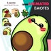 Animated Potato Emotes Pack 4, 5 Cute Potato Mlady, Sip, First Message ...