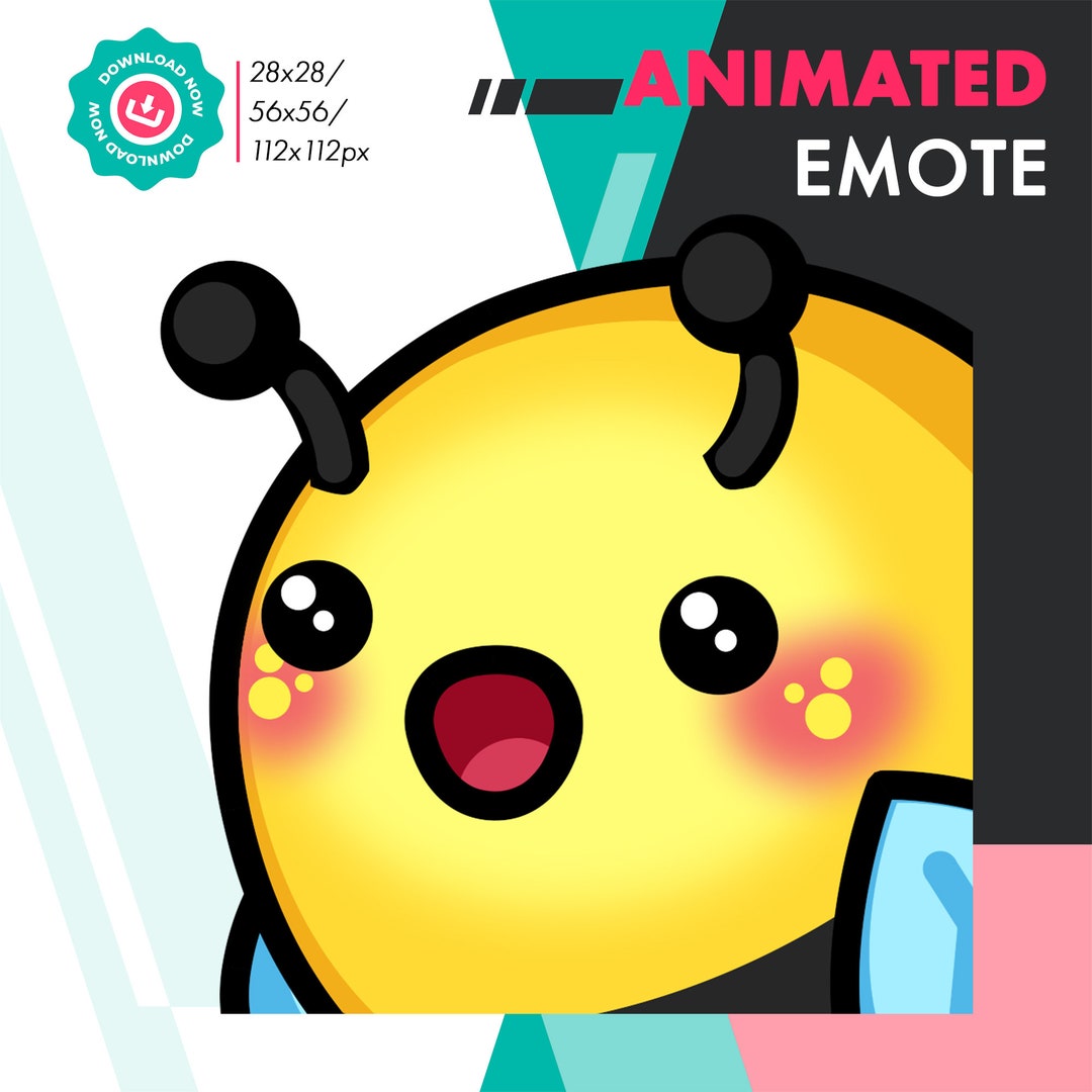 Animated OMG Emote, Cute Bee Oh My God Emote for Twitch Streamers - Etsy