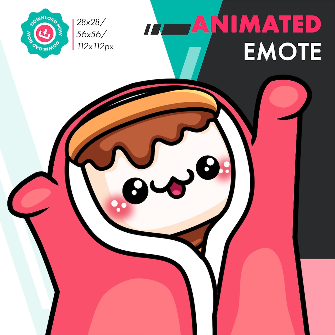 Animated Blanket Dance Emote, Cute Smore Cozy Blanket Emote for Twitch ...