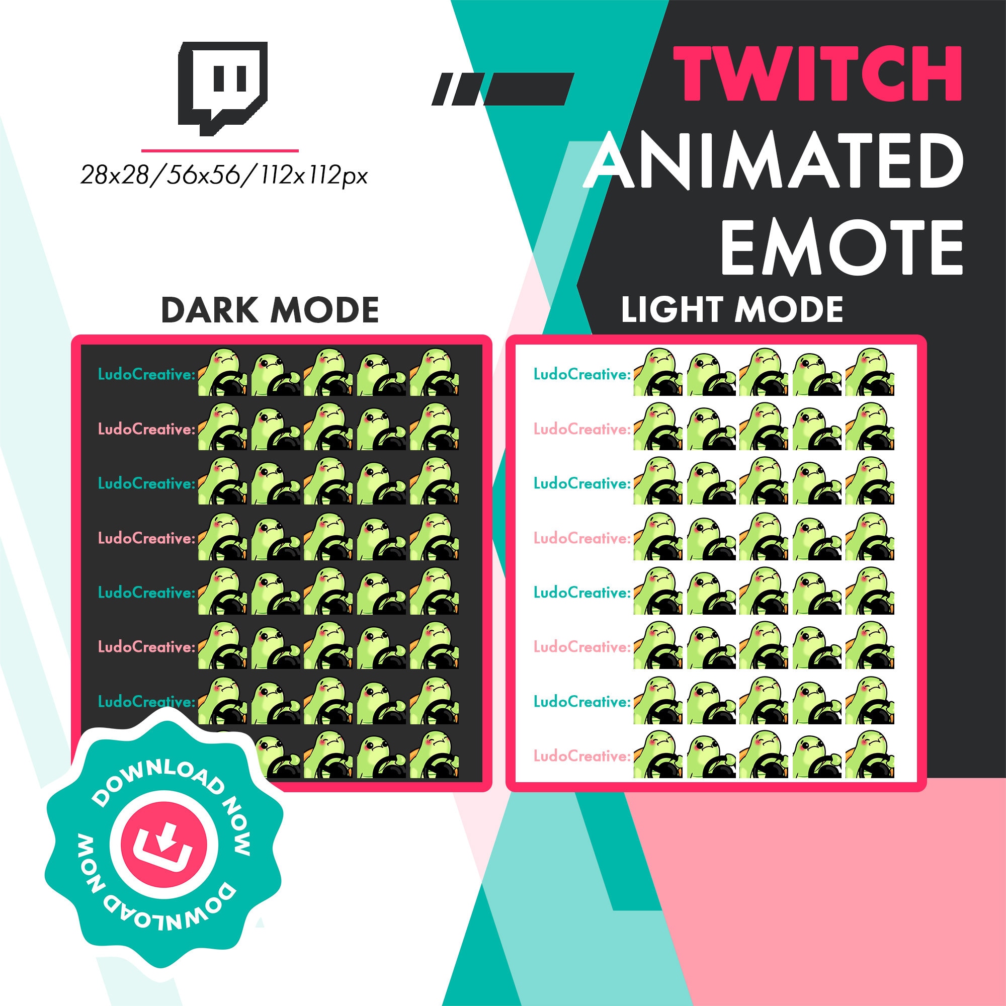 Animated Turtle Emote, Animated Tortoise Steer Emote for Twitch ...