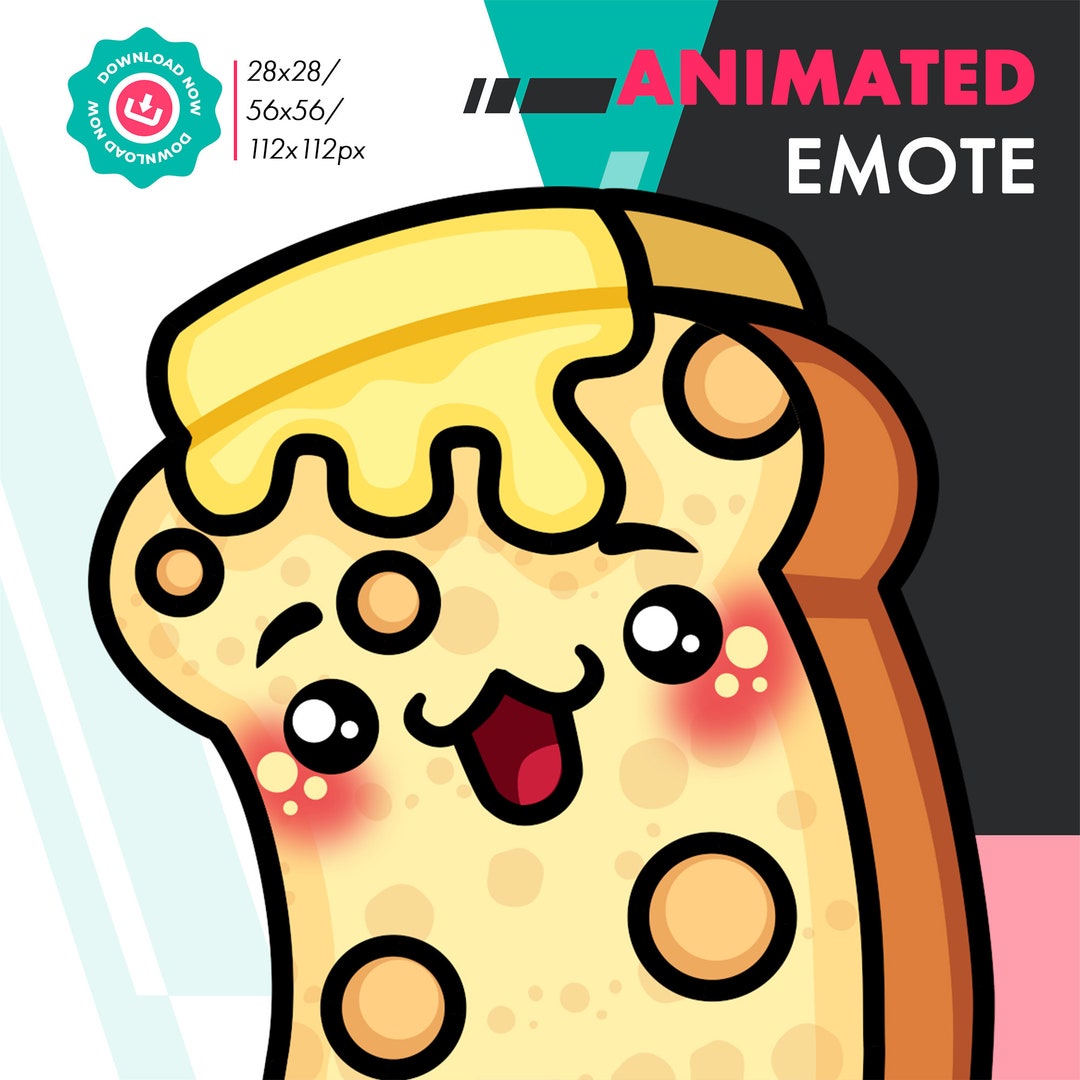 Animated Bobble Emote, Cute Toast Wiggle Emote for Twitch Youtube ...