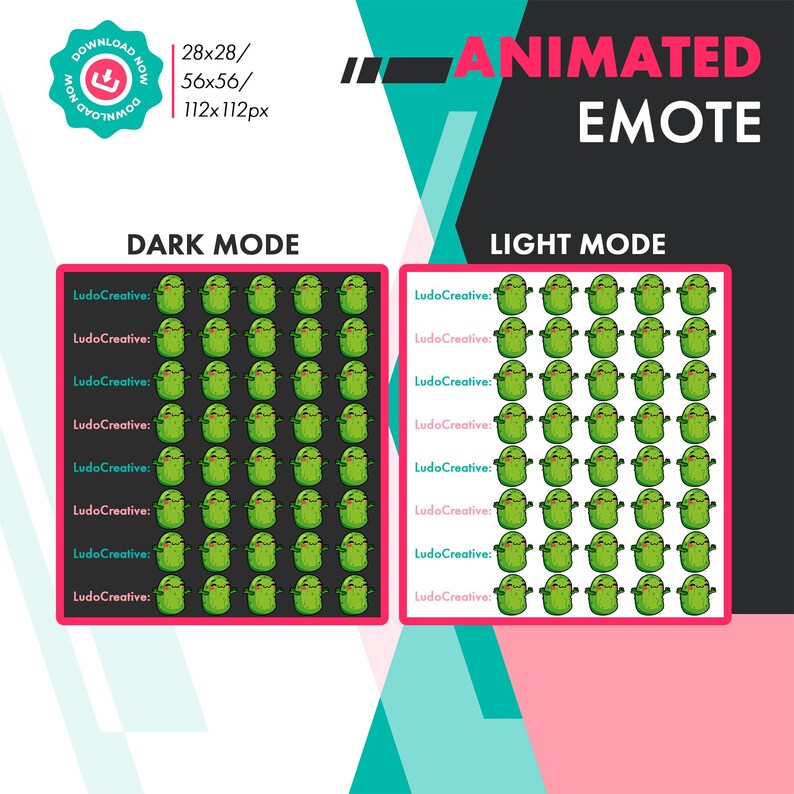 Animated Pickle Dance Emote, Cute Pickle Jump Emote for Twitch Youtube ...