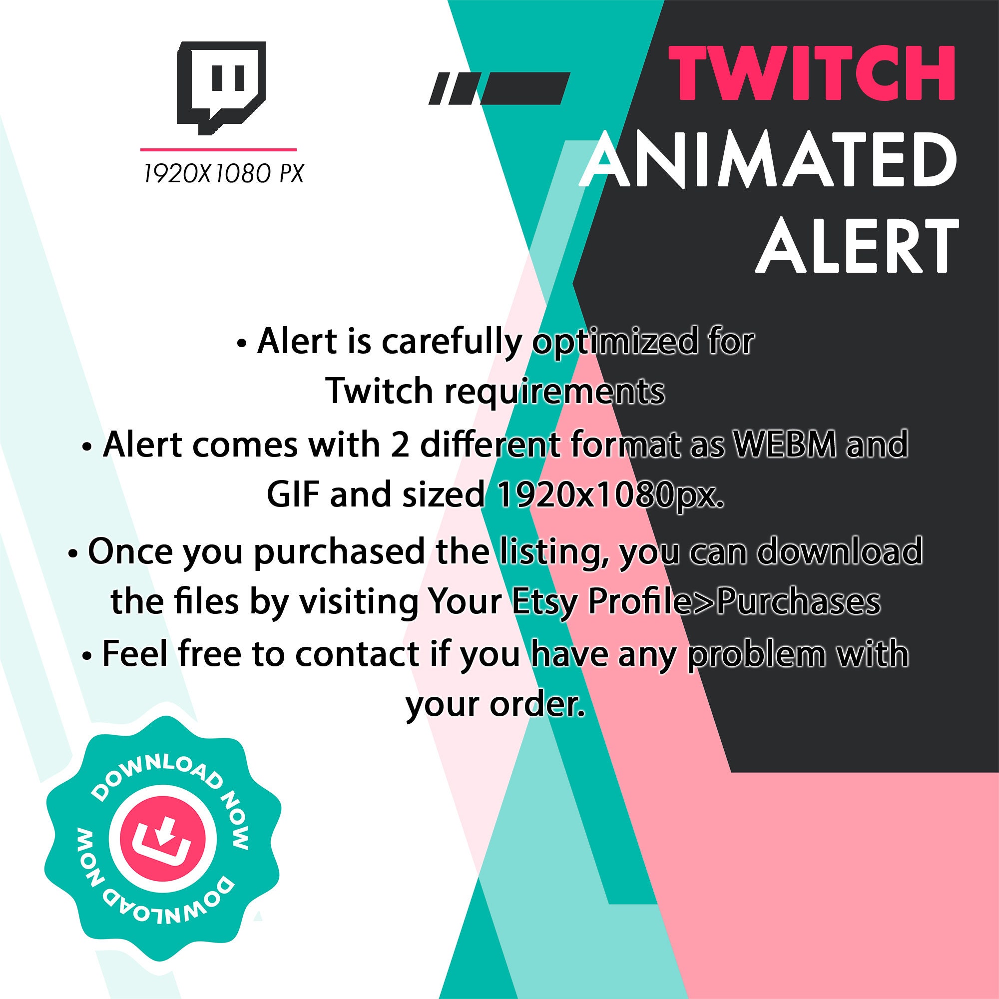 Animated Cute Panda Twitch Alert for Subscribe Donation Cheer Bit - Etsy