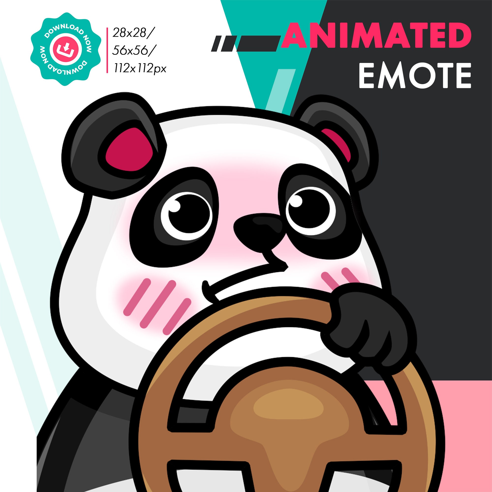 Animated Panda Emote, Animated Panda Bear Steering Wheel Emote for ...