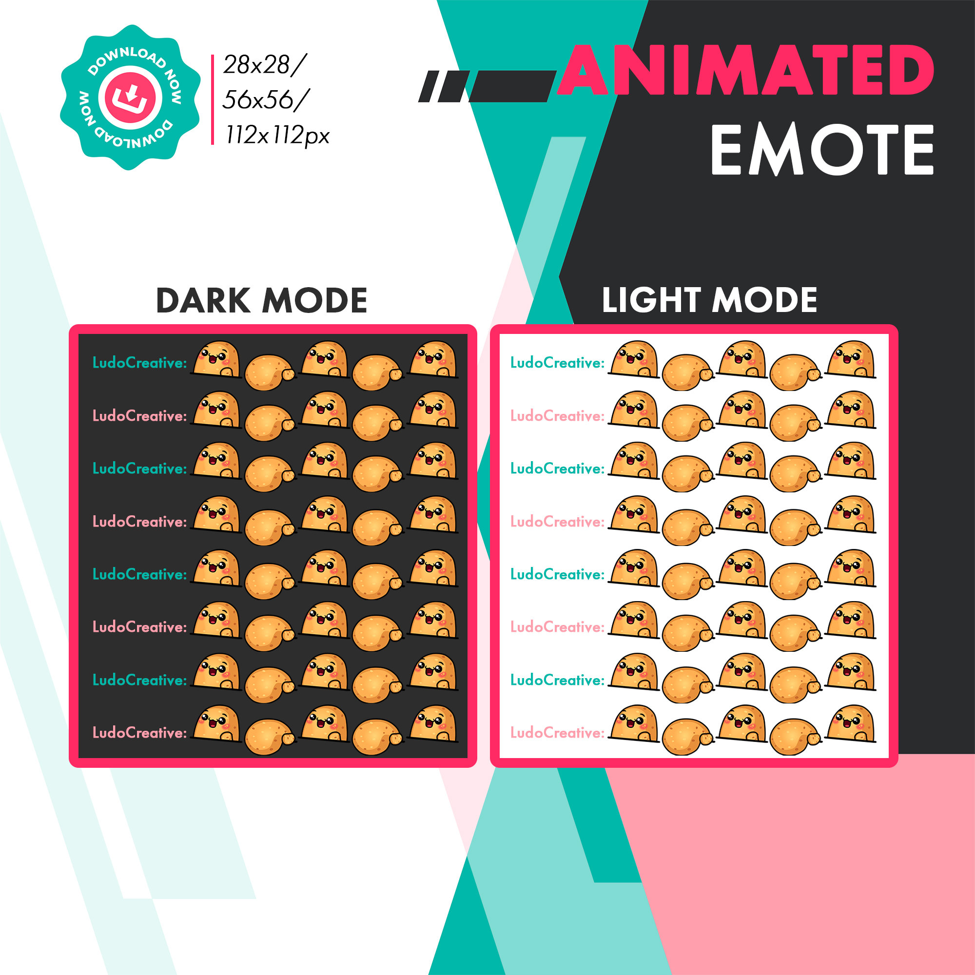 Animated Potato Headbang Emote, Cute Potato Head Slam Emote for Twitch ...