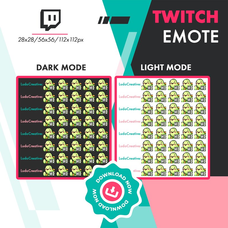 Twitch Turtle Emote | Cute Tortoise Hi Emote for Twitch Youtube Discord ...