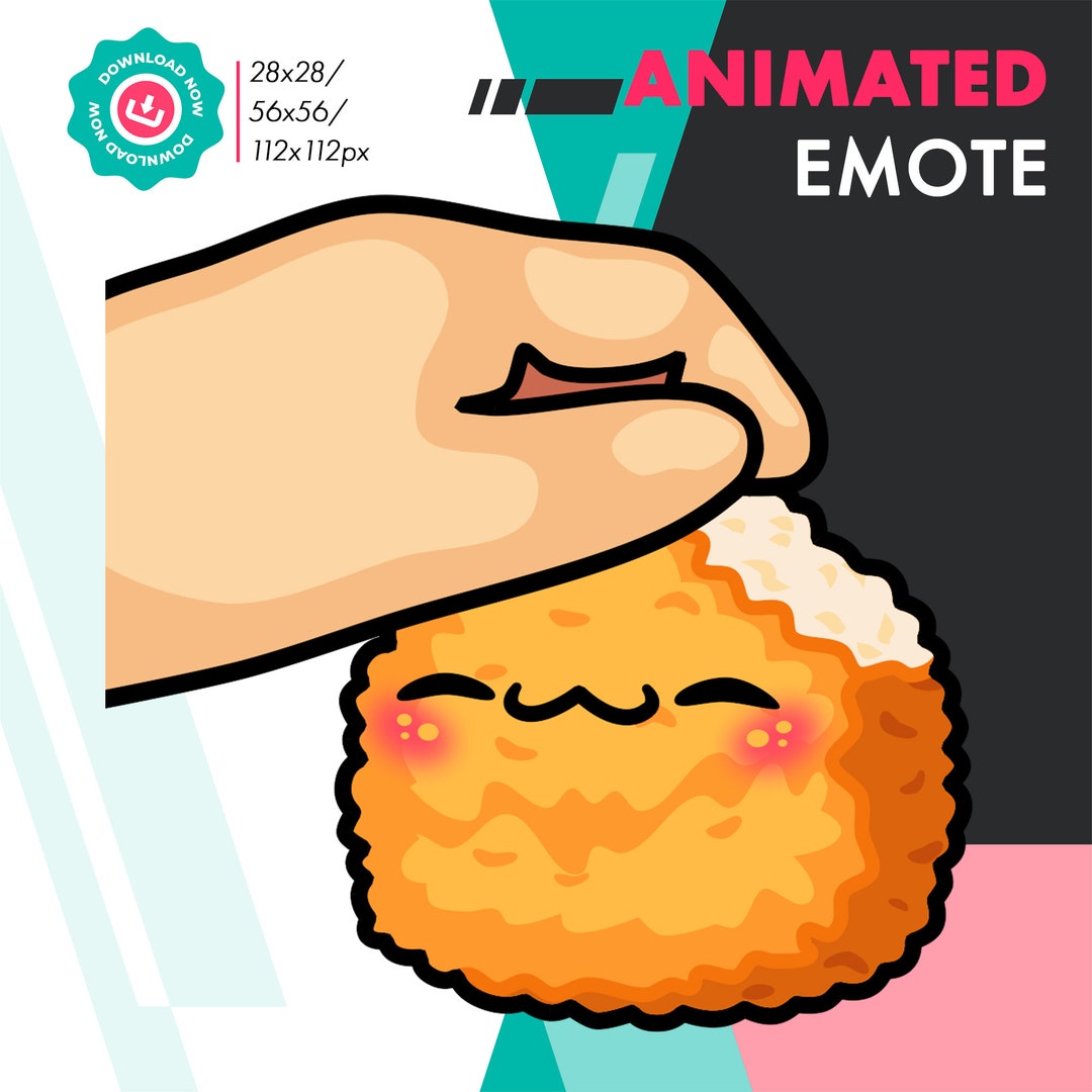 Animated Chicken Nugget Emote, Cute Fried Chicken Pet Emote for Twitch ...