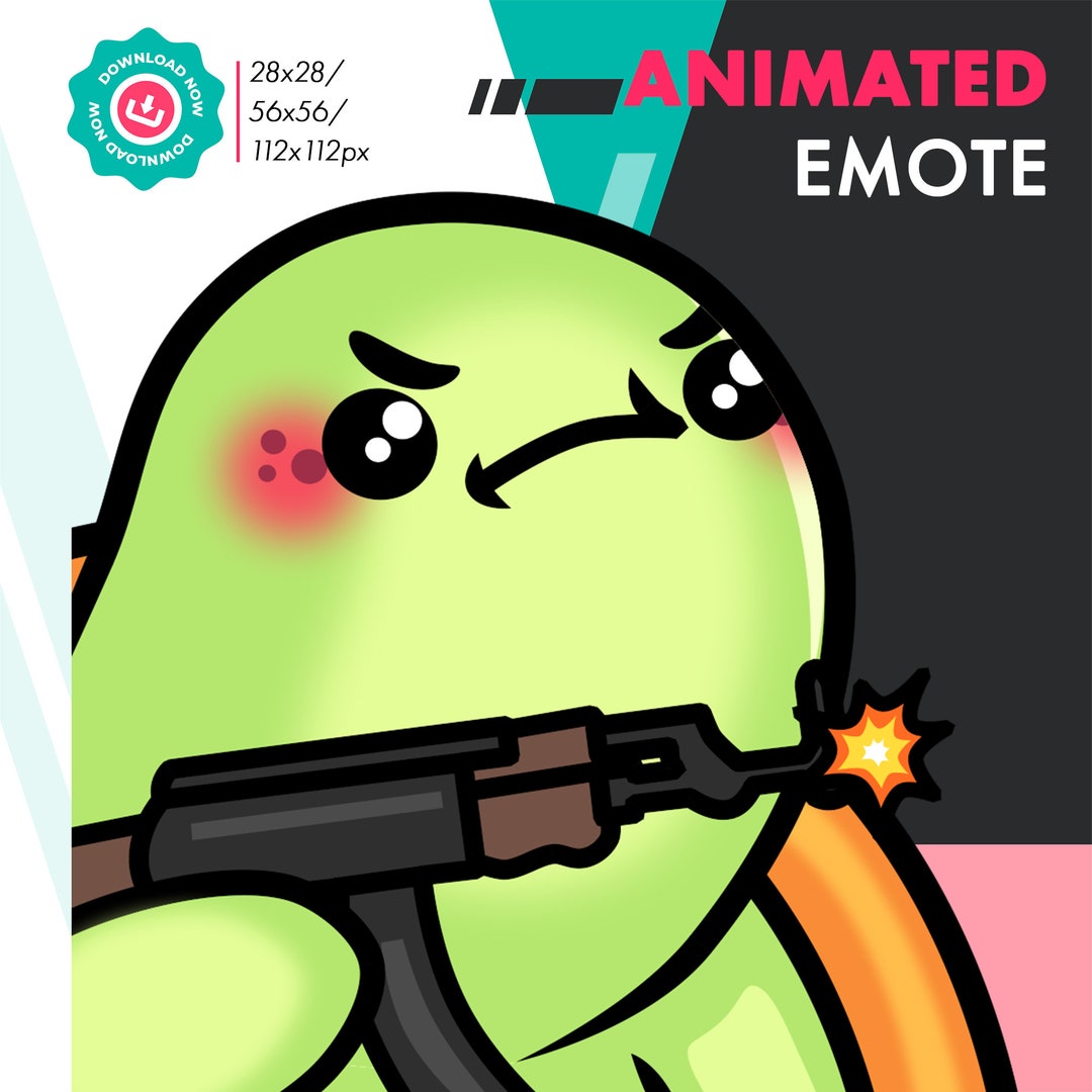 Animated Aim Emote, Cute Turtle Aim Emote for Twitch Streamers - Etsy