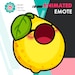 Animated Lemon POP Emote, Cute Food Emote for Twitch Youtube Discord ...