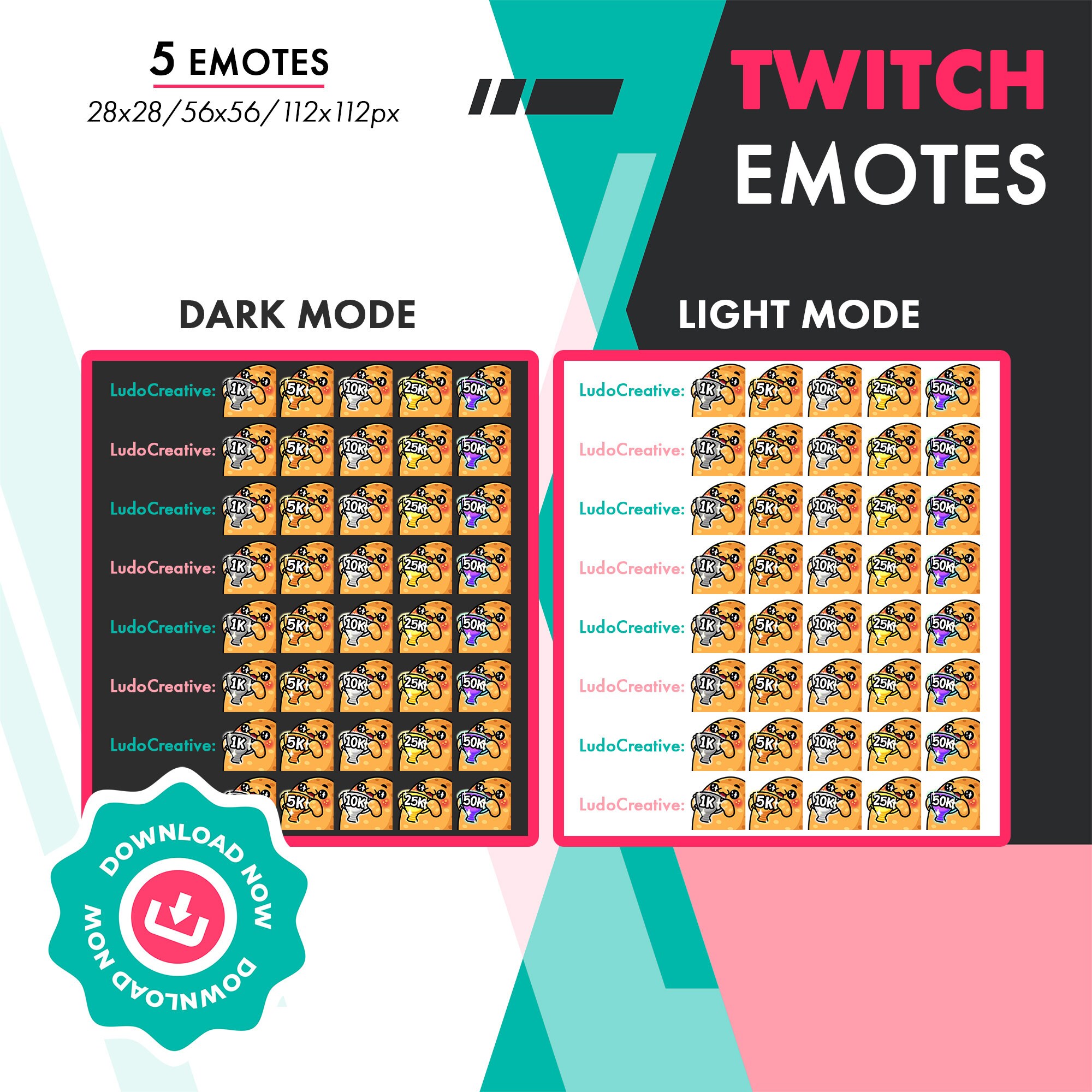 Potato Emote Pack, Cute 5 Potato Trophy Bit, Tier Emote Set for Twitch ...