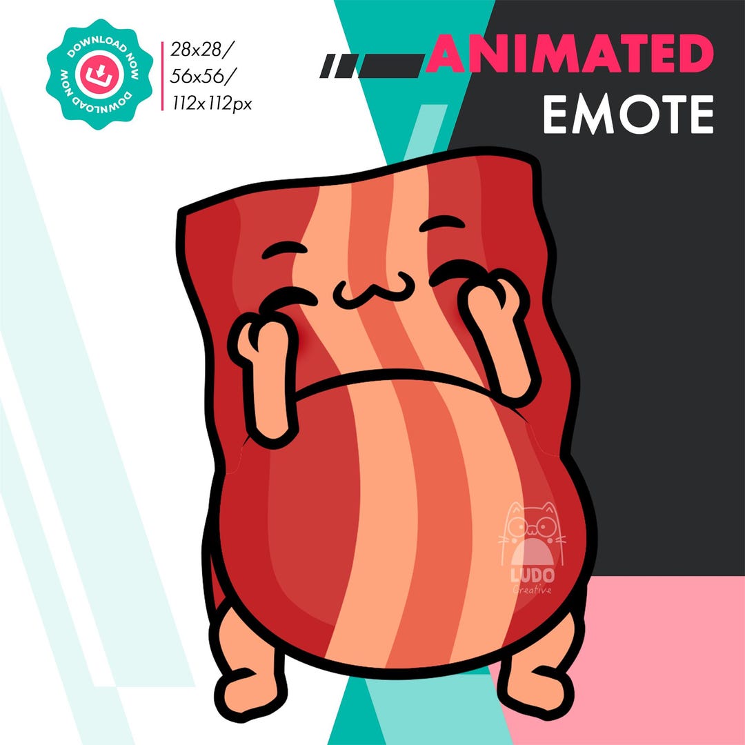 Animated Bacon Belly Dance Emote, Cute Dancing Food Emote for Twitch ...
