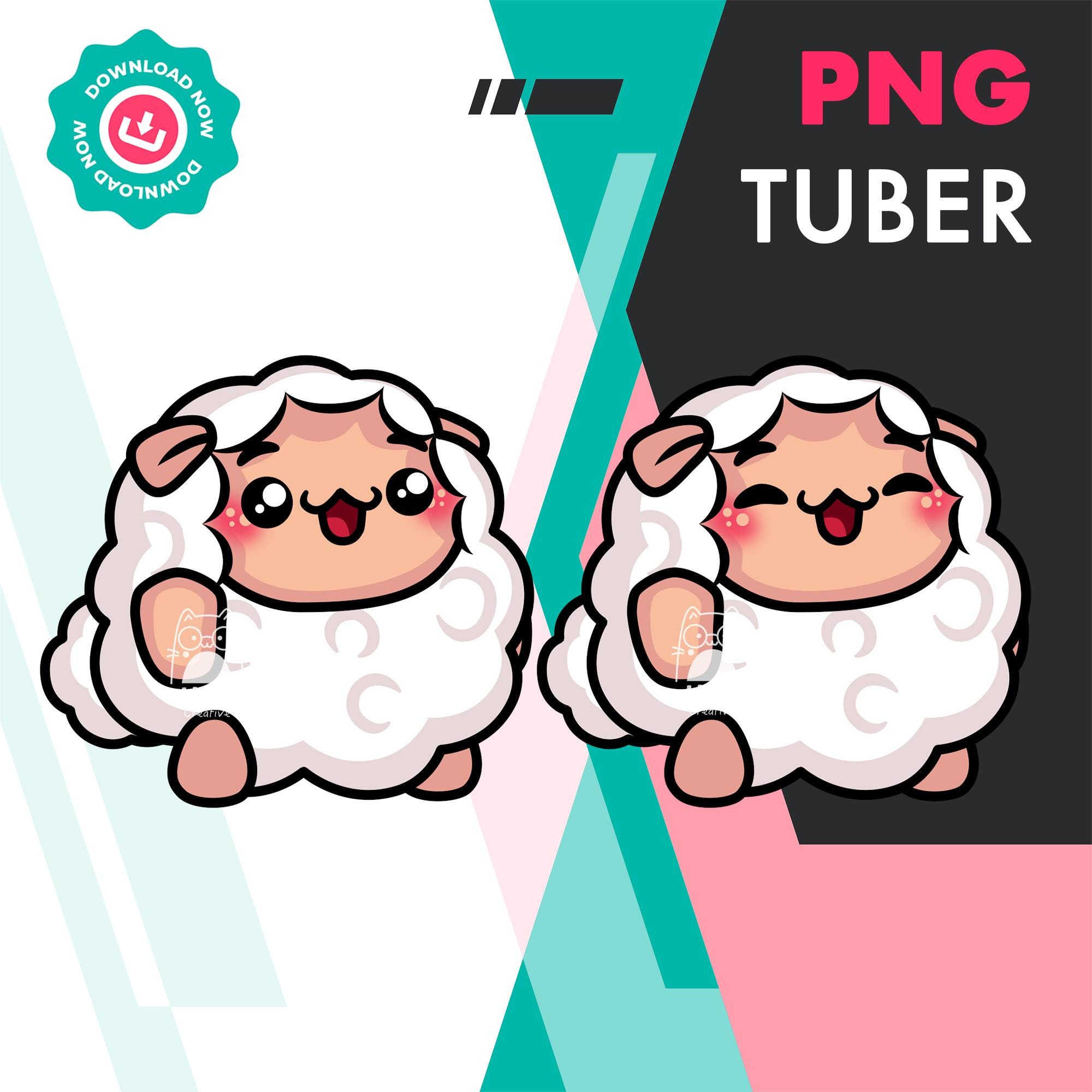 Pngtuber Lamb, Cute Sheep Vtuber for Twitch, Youtube, Discord, Kick ...